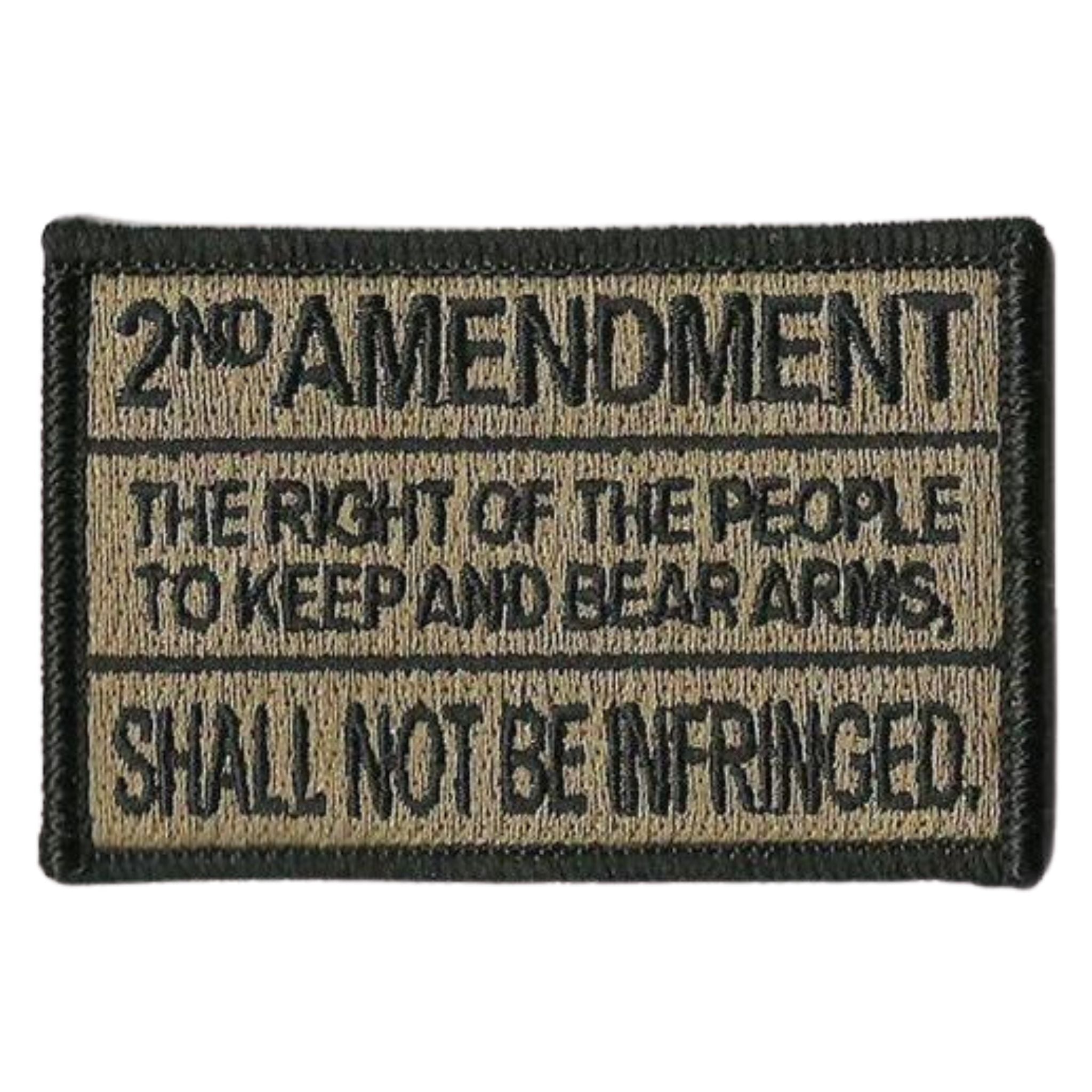 2nd Amendment Patch - Coyote Tan | Notch