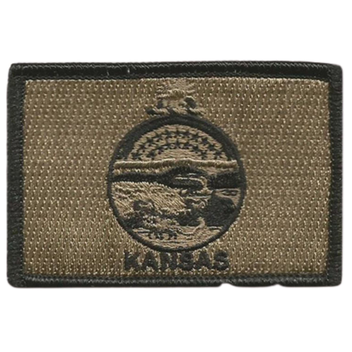 Kansas - Tactical State Patch - Coyote-Tan | Notchgear.com