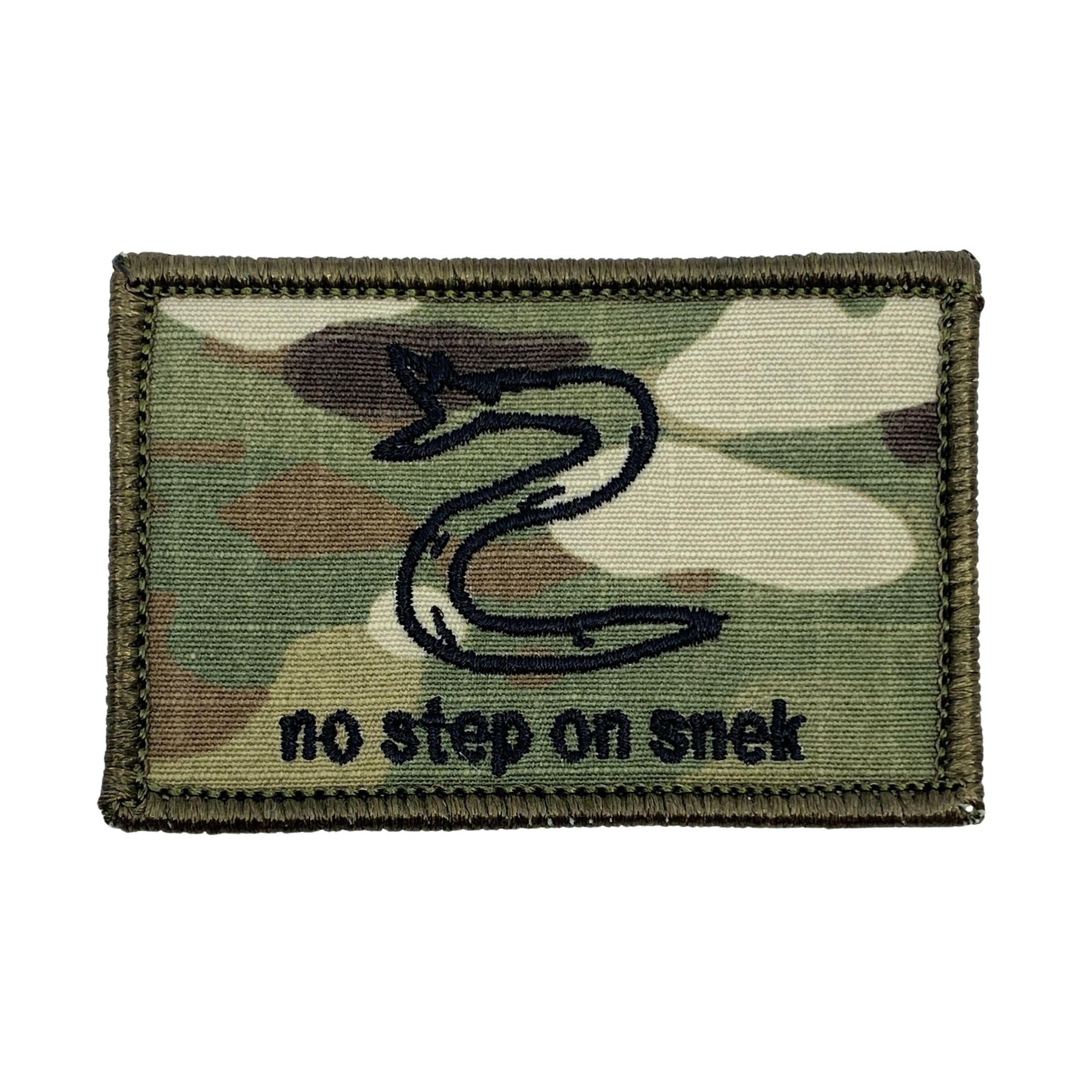 No Step On Snek Patch - MultiCam Camo