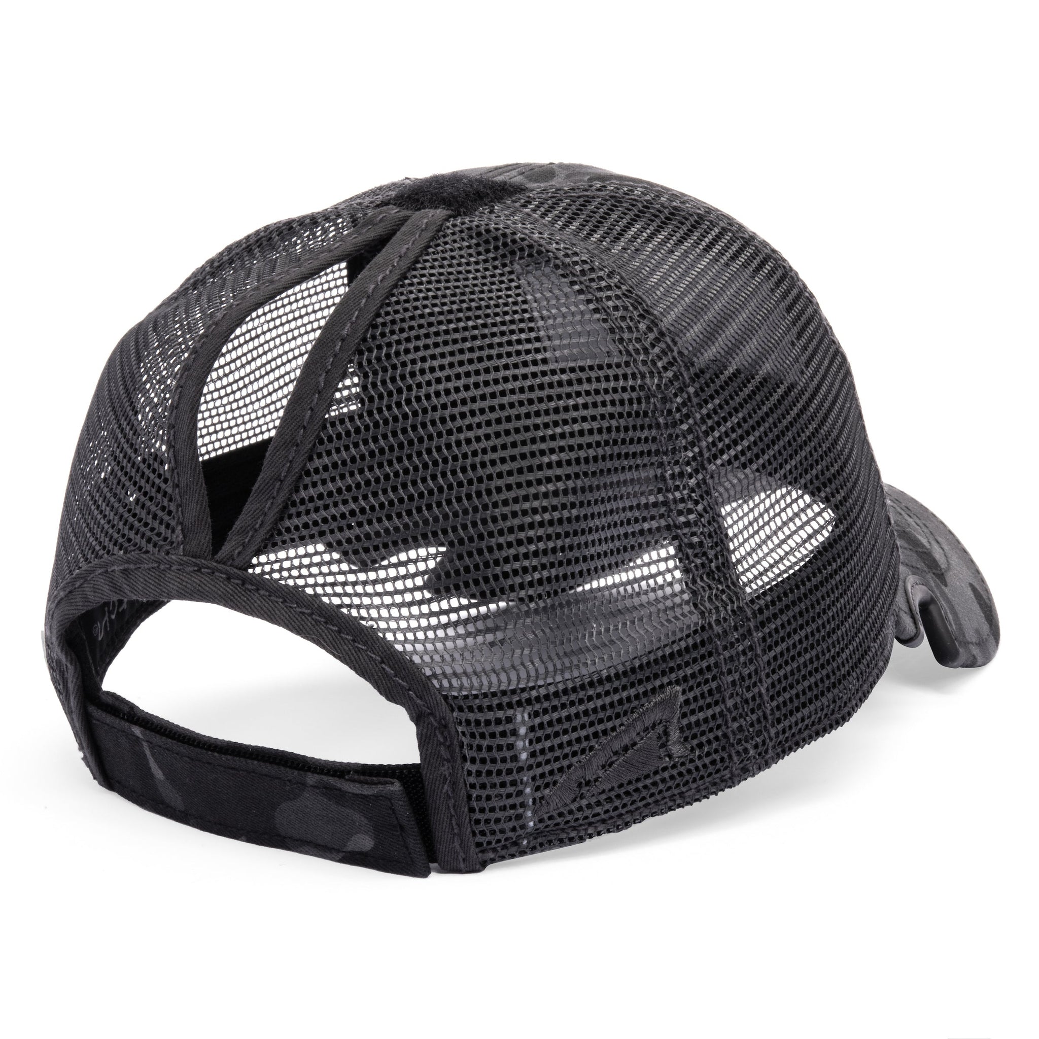Notch Classic: Black Camo Ponytail Operator Hat
