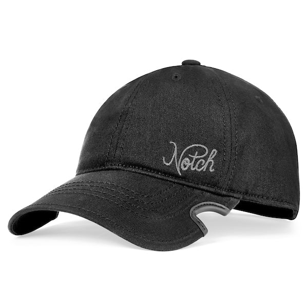 Notch Adjustable Hat: Black Ponytail Hat
