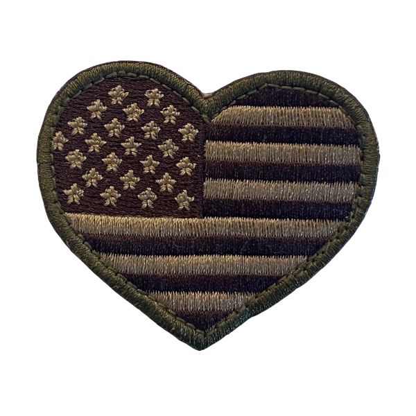USA Heart Flag Patch - Multitan | Notch